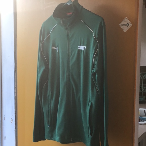 Puma | Jackets & Coats | Vintage Green Puma Track Jacket | Poshmark